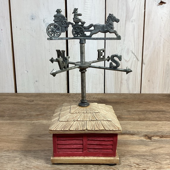 George Good | Accents | Vintage George Good Music Box Weather Vane Fire ...